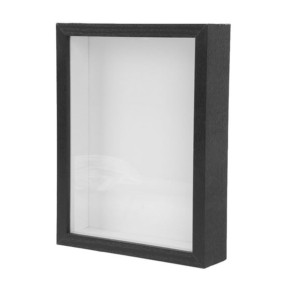"Axiokin Shadow Box Frame, Wood Decorative Keepsakes, Black, 7.58""x5 ...