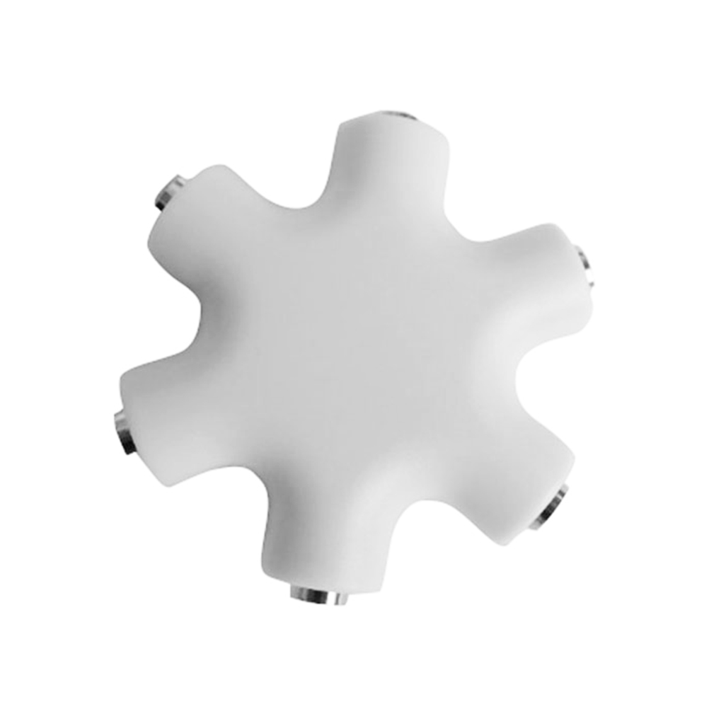 Axio Snow Shape 6 Port 3.5mm Headset Universal Splitter Portable ...