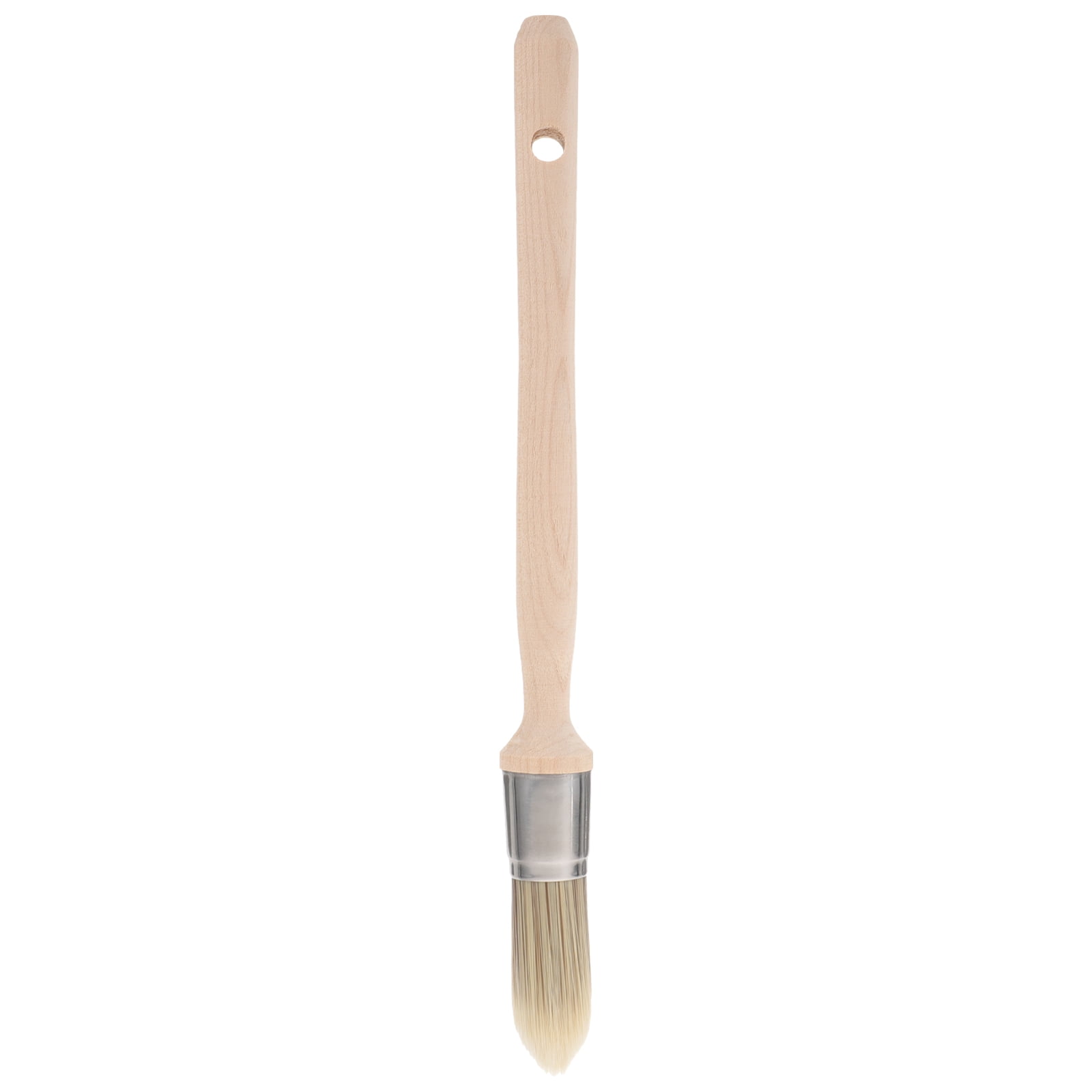 OUNONA Round Trim Paint Brush with Wooden Handle Set of 2 Corner ...