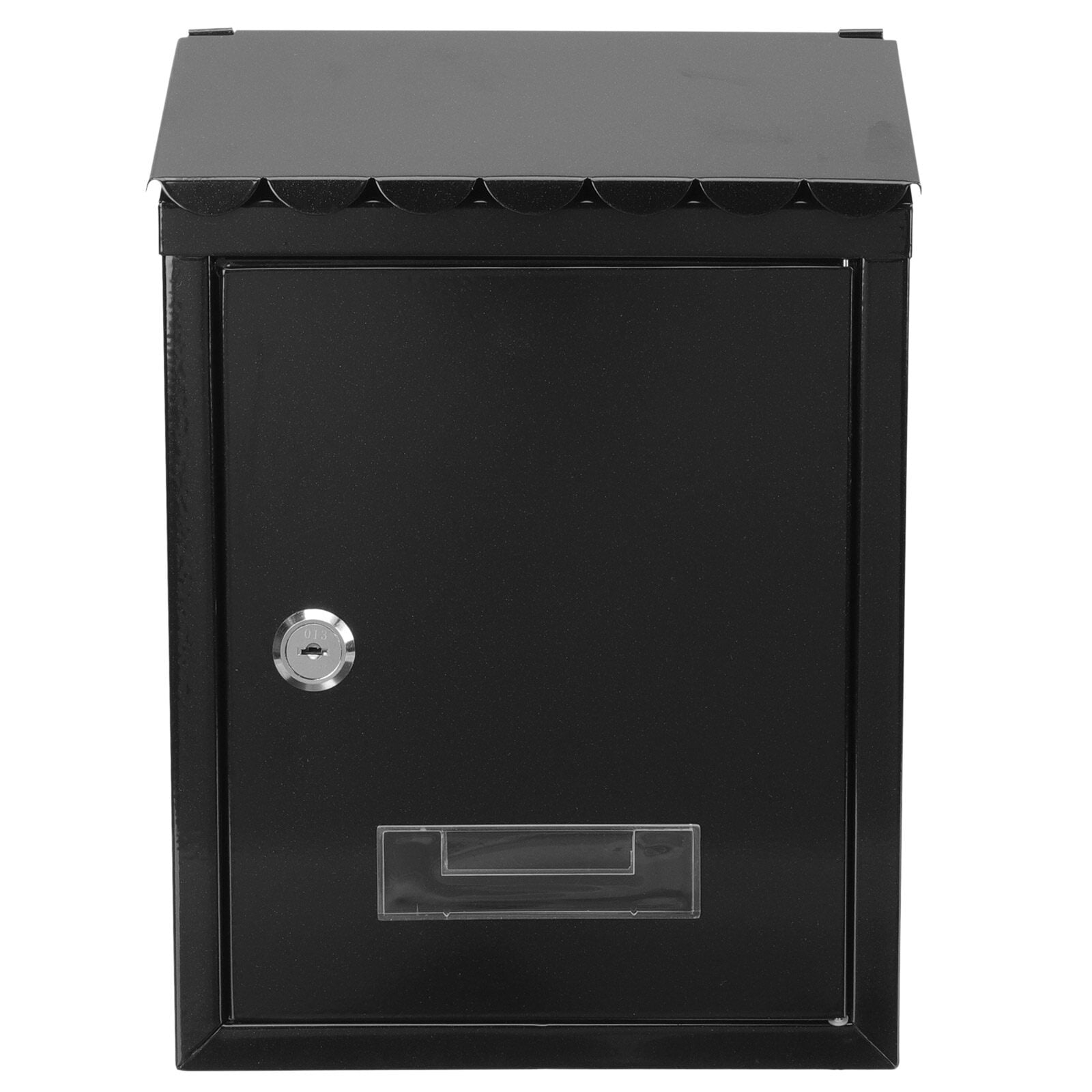 Wall Mountable Iron Mailbox with Lock for Storage Use Black Vintage ...