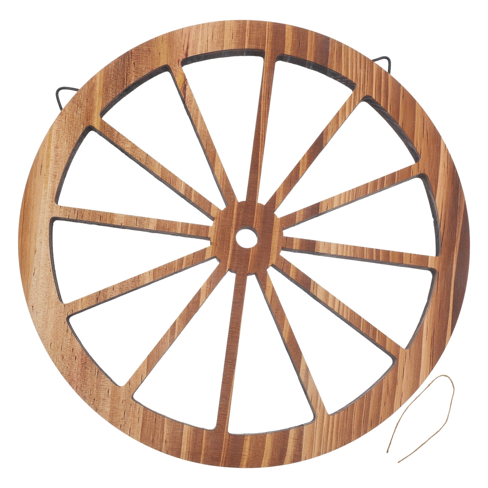 Axio Wheel Wall Decor Wooden Wheel Decor Vintage Wood Garden Wheel ...