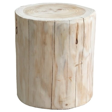 Round Accent Stool with Jute Fiber & Wood Legs, Natural - Walmart.com