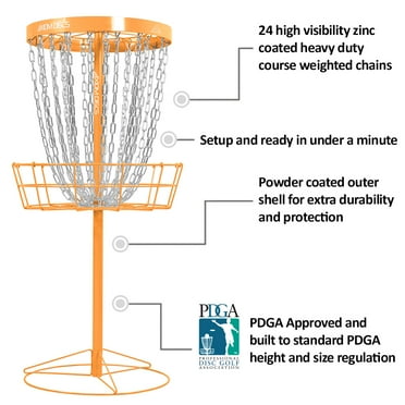 Portable Metal Disc Frisbee Golf Goal, By Trademark Innovations ...