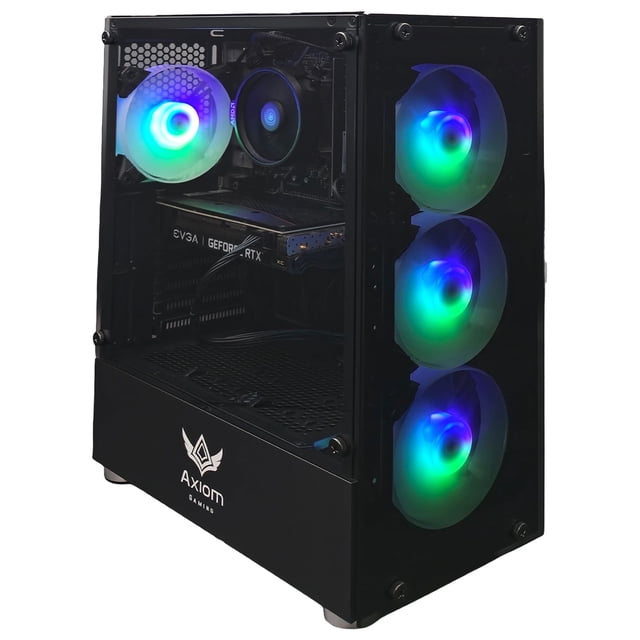 Axiom Gaming® Darkflow Gaming PC Desktop – AMD Ryzen 5 5500, 16GB DDR4 ...