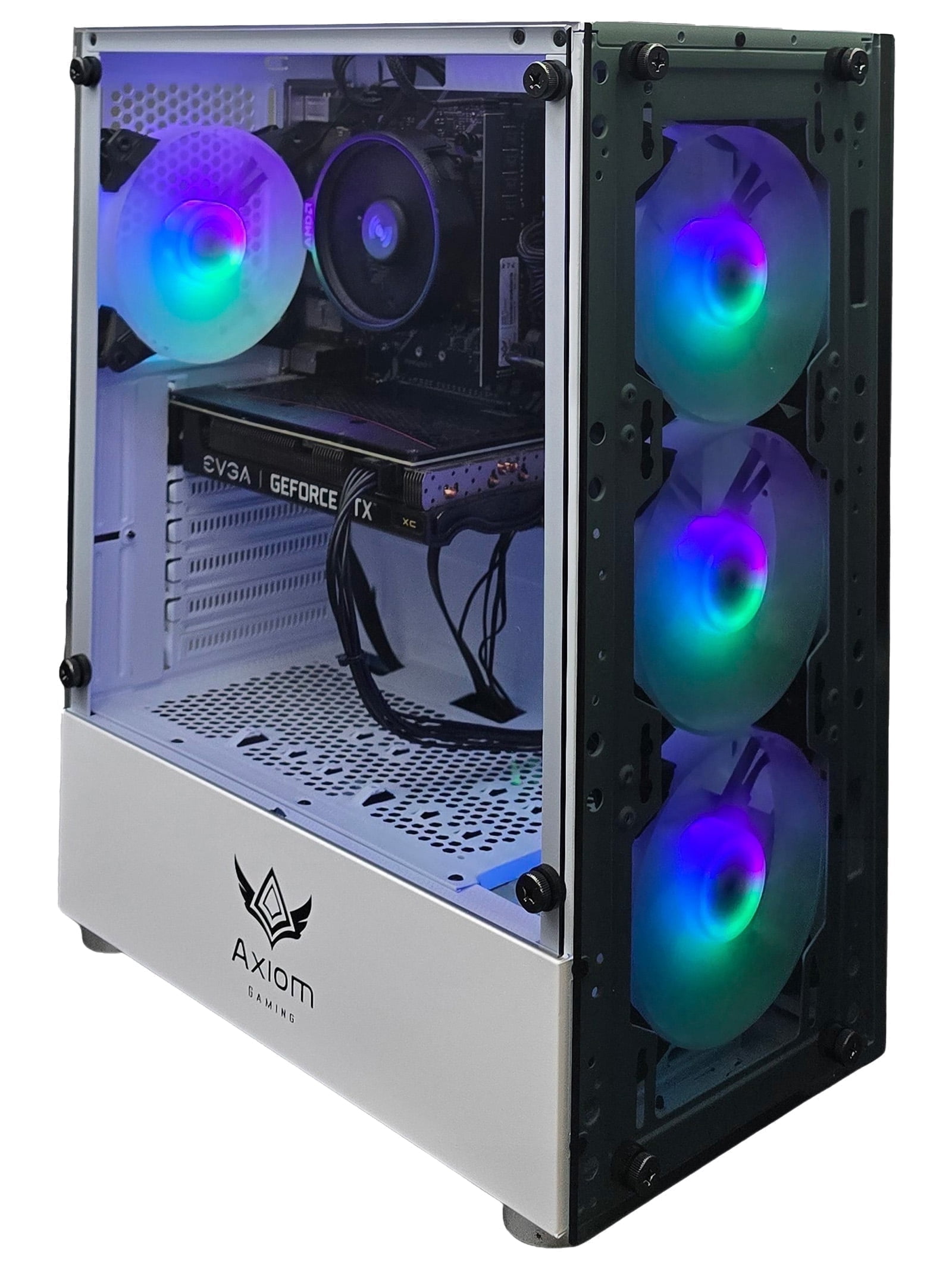 Axiom Gaming® Glaciera Gaming PC – AMD Ryzen 5 5500, 16GB DDR4, 512GB ...