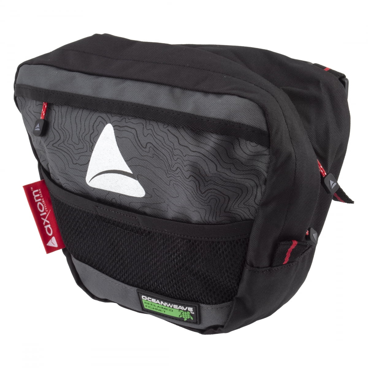 Axiom Seymour Oceanweave P4 Handlebar Bag: Black/Gray - Walmart.com