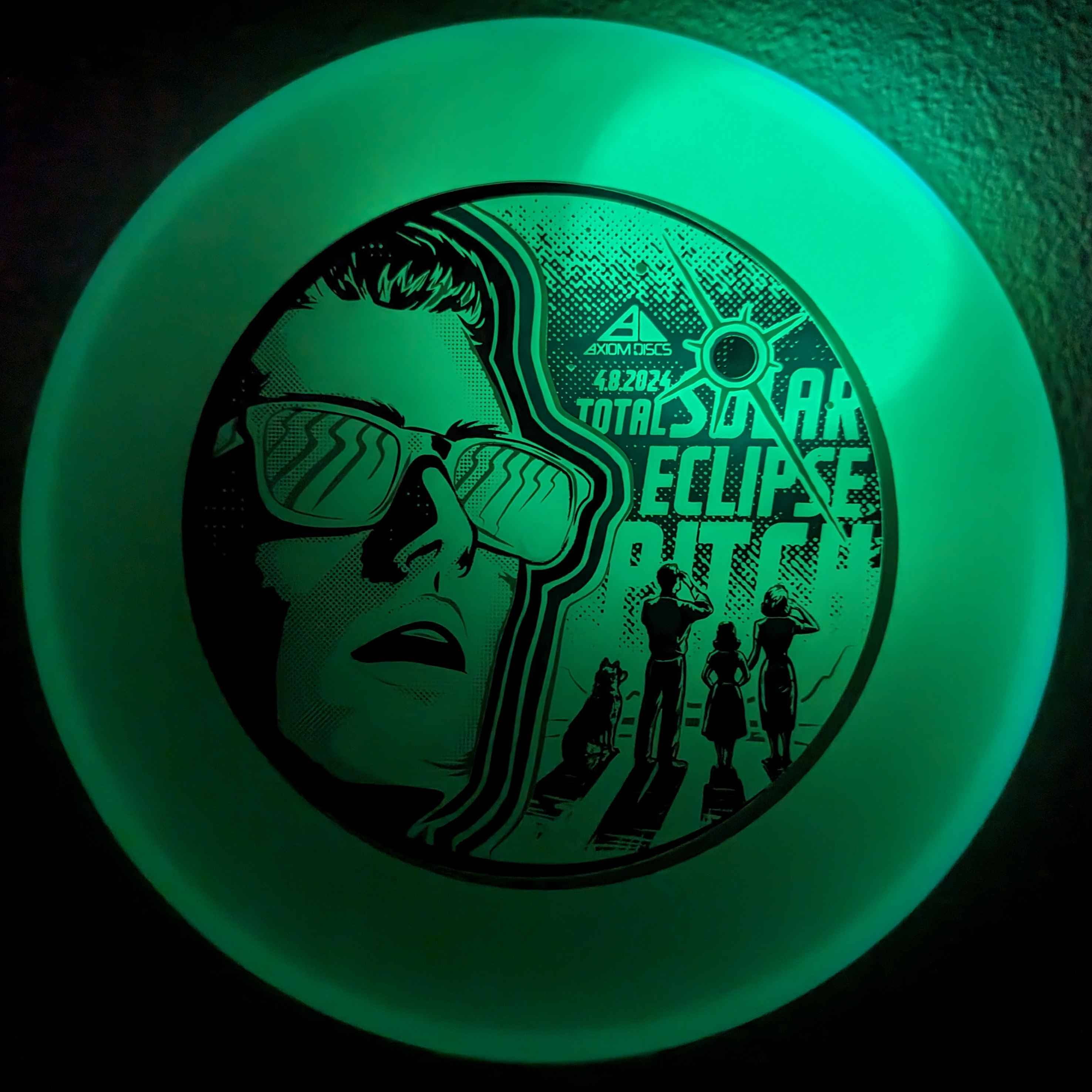 Axiom Total Solar Eclipse Glow Pitch Disc Golf Hybrid Putter/Approach ...