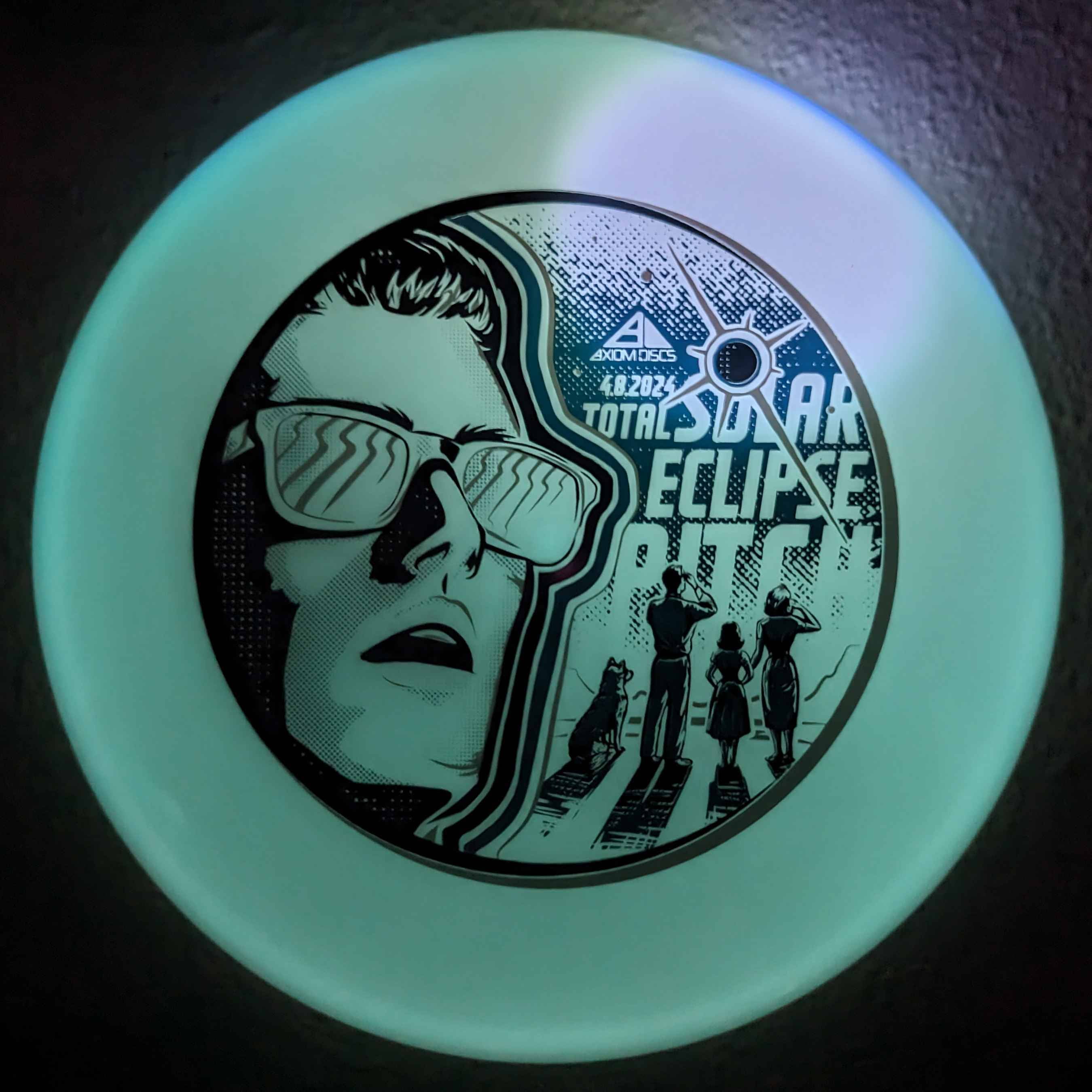 Axiom Total Solar Eclipse Glow Pitch Disc Golf Hybrid Putter/Approach ...