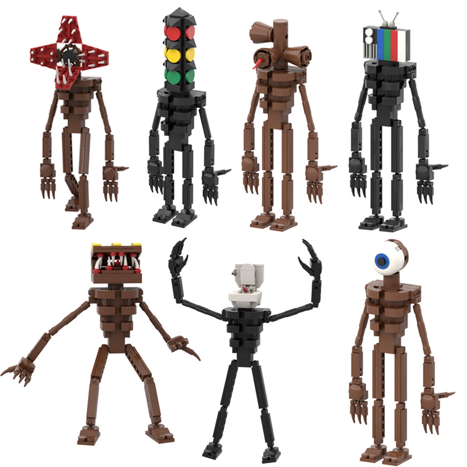 AxiomPlays Horror Game-Inspired Monster Building Block Set – Siren ...