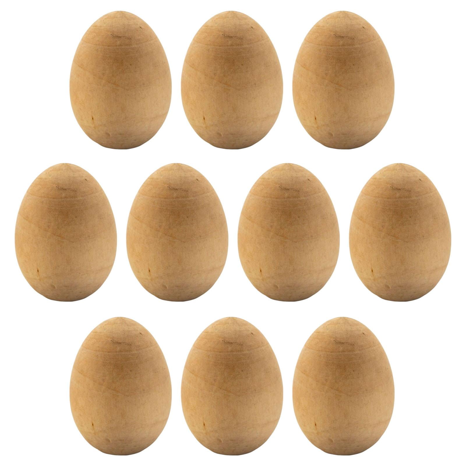 Axioma 10Pcs Easter Eggs Ornament Unpainted Eggs Set Arts Craft DIY ...
