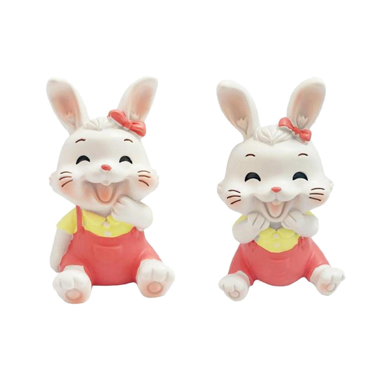Axioma 2 Rabbit Statue Animal Figures Art Sculpture for Office Shelf ...