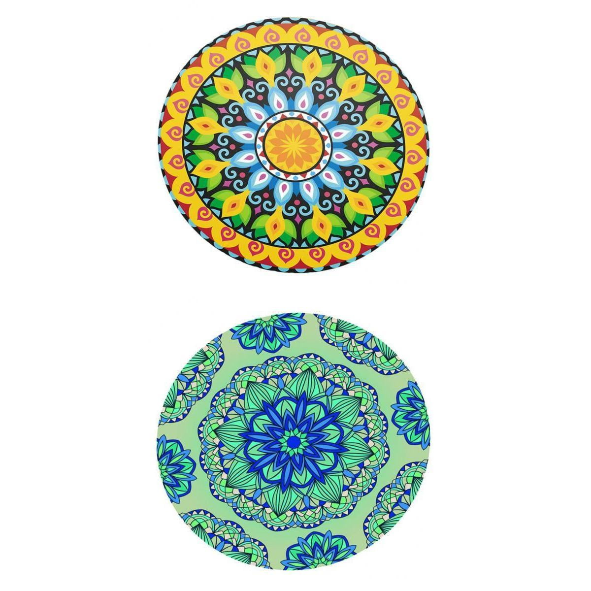 Axioma 2pcs Polyester Table Cloth Round Tablecloth 120cm/48inch Dia for ...