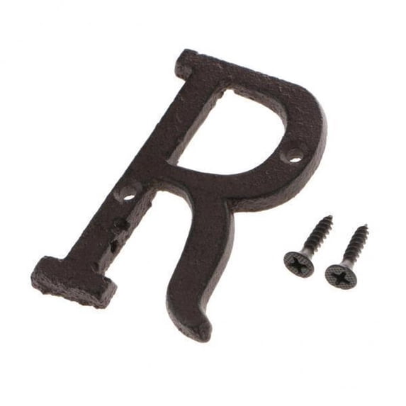 Axioma 2x Cast Iron Creative DIY Door Hanger Letter Label Sign Wall ...