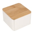 Axioma 2x Kitchen Metal Storage Box with Bamboo Lid Bins Bread Sugar ...