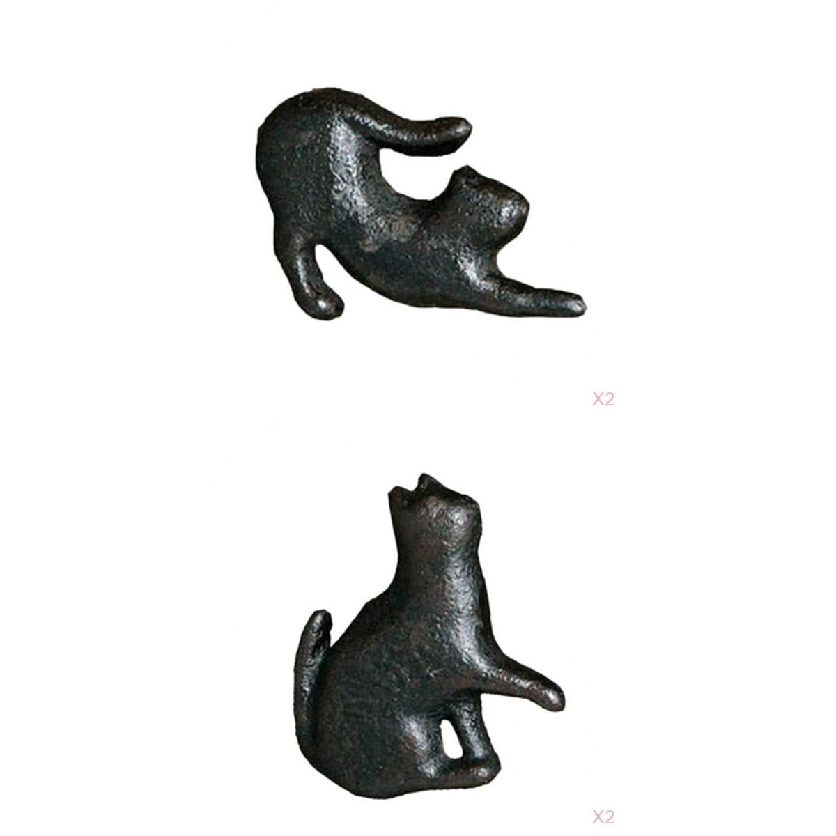 Axioma 4pcs Creative Cat Design Door Knob Cast Iron Dresser Drawer ...