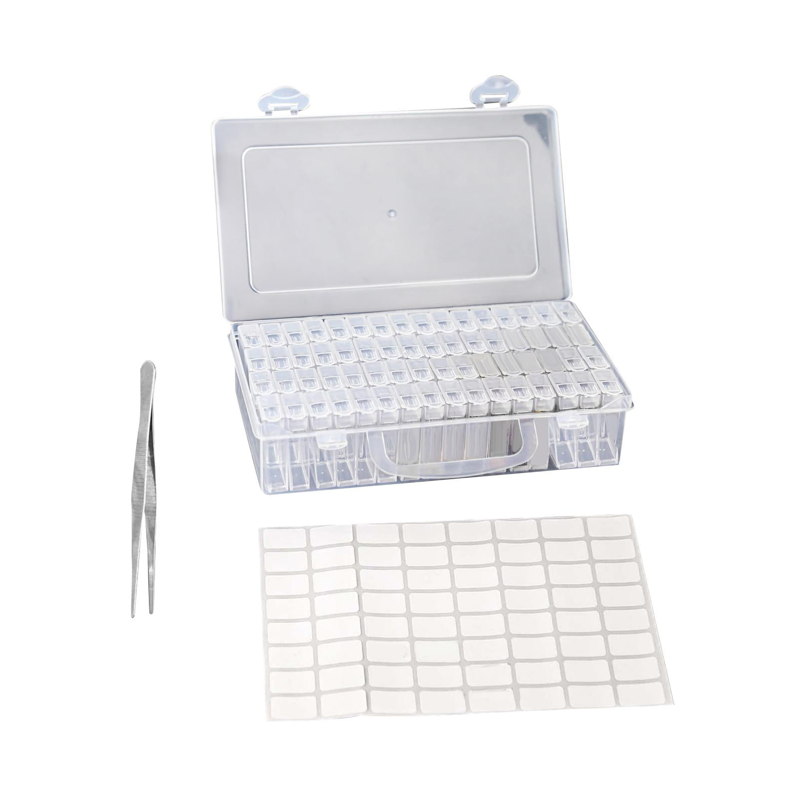Axioma 64 Grids Clear Organizer Box Container Craft Storage for Beads ...