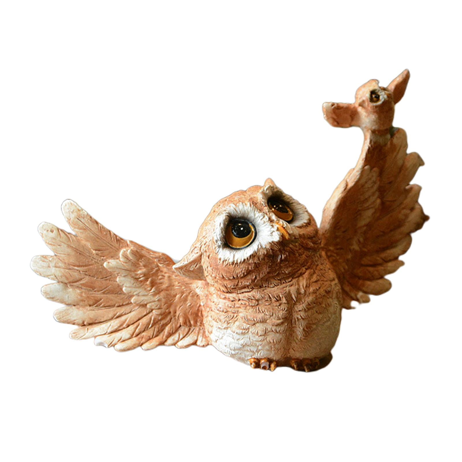 Axioma Artificial Resin Owl Figurines Miniatures Garden Micro Landscape ...