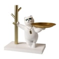 Axioma Bear Storage Tray Animal Sculpture Table Centerpiece for Home ...