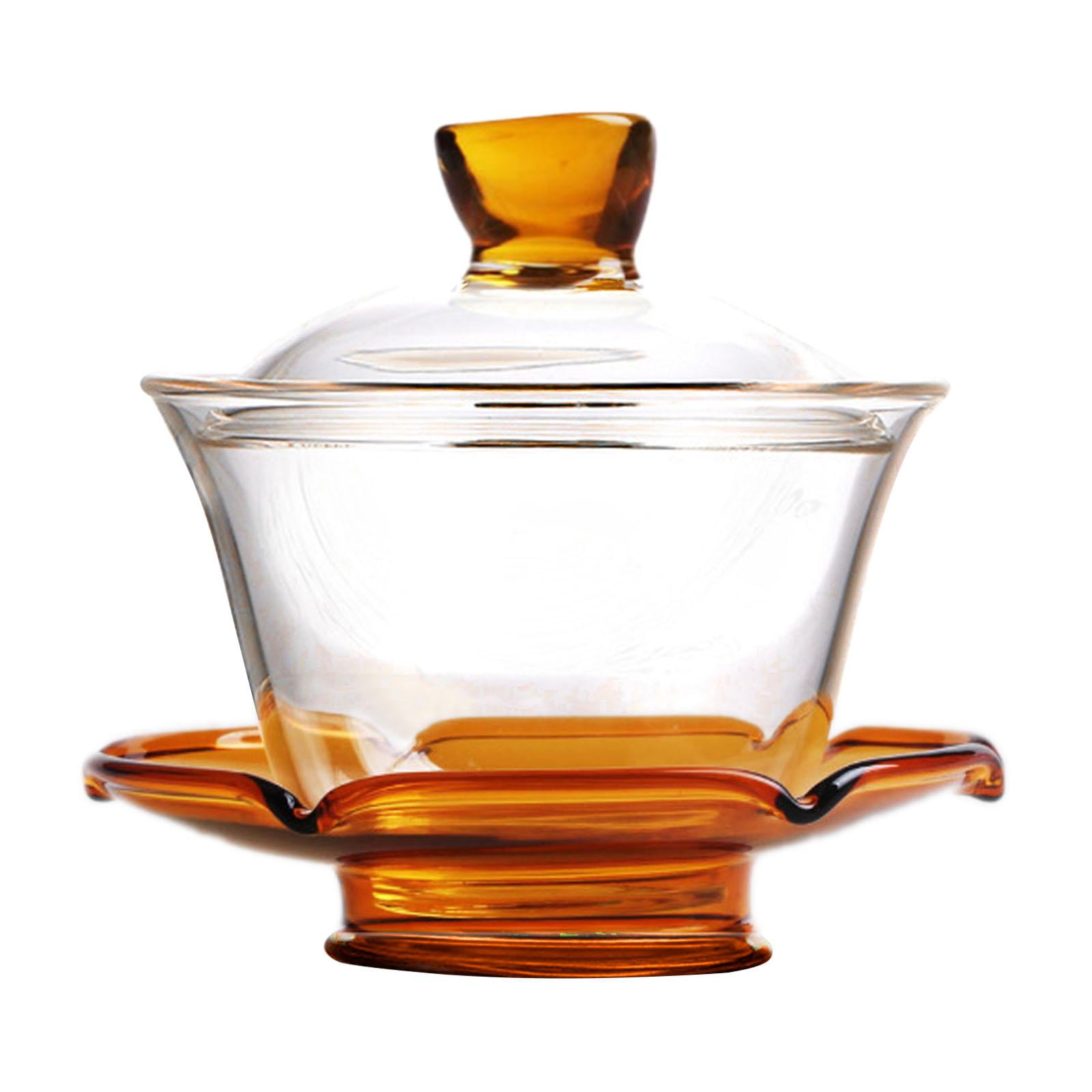Axioma Glass Teapot Set Kungfu Glass Tea Set with Lid 150ml Clear ...