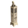 Axioma Incense Burner Tower Little Monk Decorative Metal Carving ...