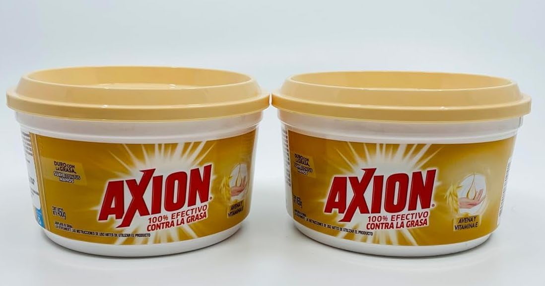 Axion Dishwashing Cream Oatmeal & Vitamin E (450g 2‑Pack) - Imported ...