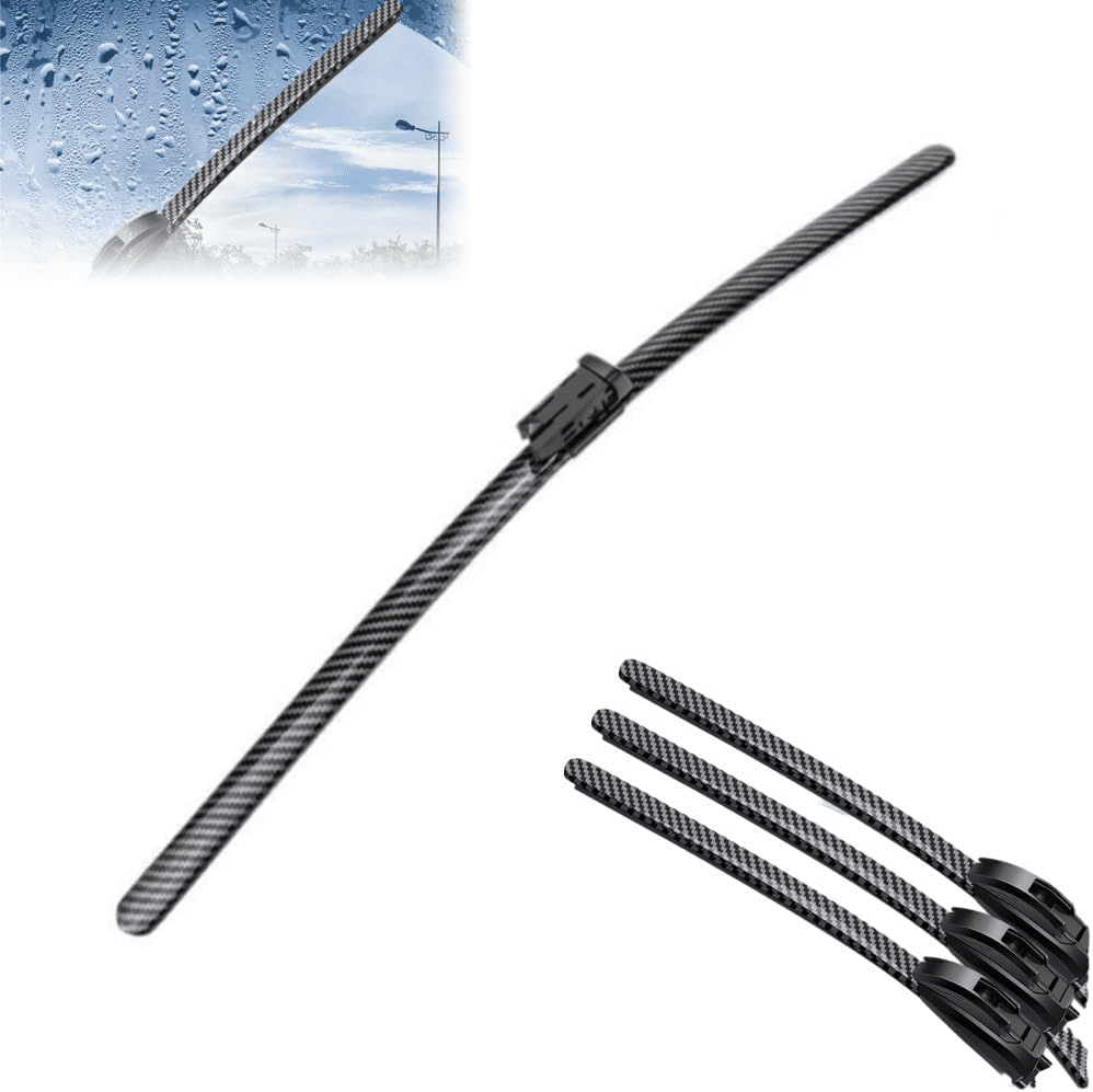 Axirun wiper blades, carbon fiber frameless, silent wipers, offer quiet ...