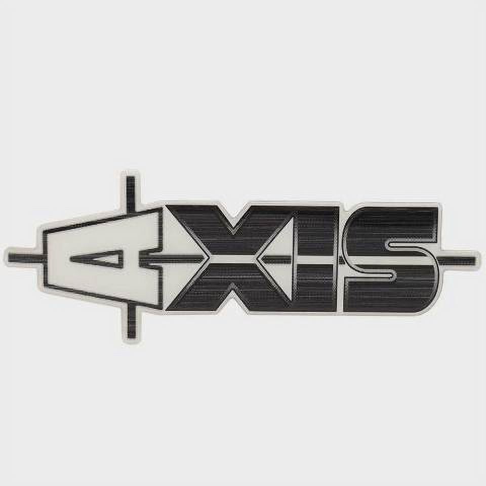 Axis Boat Raised Logo Decal 5974645 | 8 1/2 x 3 1/8 Inch Black Silver ...