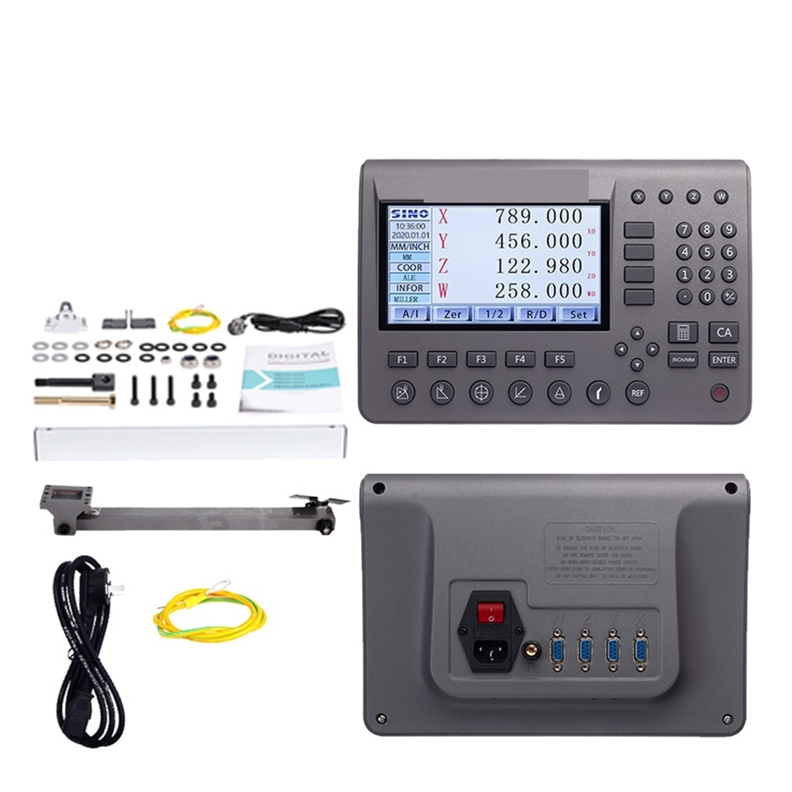 Axis LCD Digital Readout SDS200 DRO Display Kits 0.005mm Grating Linear ...