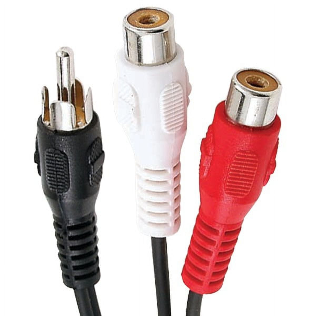 Axis PET20-7000 RCA Y-Adapter (1 RCA Plug to 2 RCA Jacks) - Walmart.com