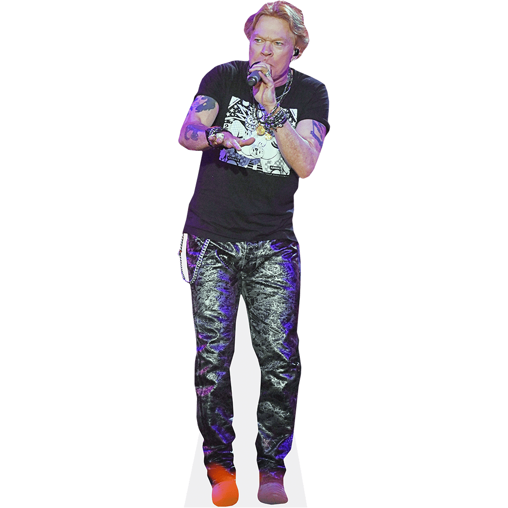 Axl Rose (Singing) Life Size Cutout. Standee. - Walmart.com