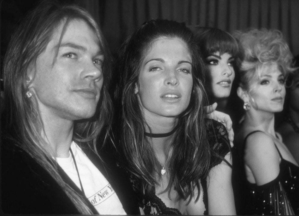 Axl Rose, Stephanie Seymour, Linda Evangalista, Marla Maples 1991 ...