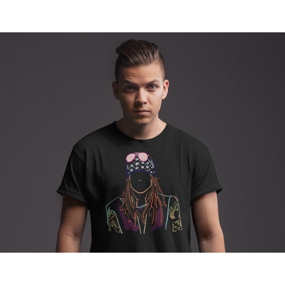 Axl Rose T-Shirt Black Unisex , Roses Music Fans - Walmart.com