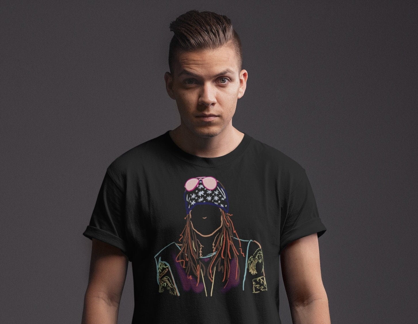 Axl Rose T-Shirt Black Unisex , Roses Music Fans - Walmart.com