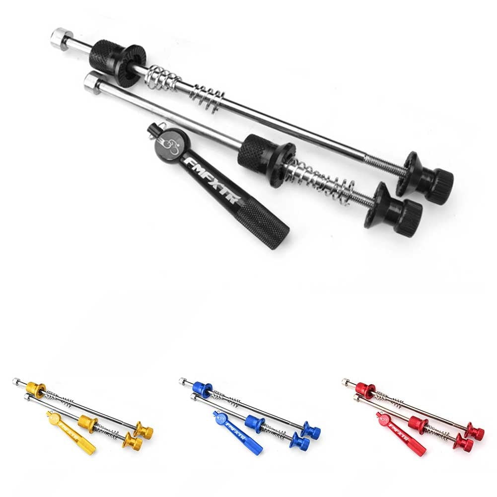 Axle Front & Rear Bike Wheel Spindle Cycle Quick Release Mountain ...