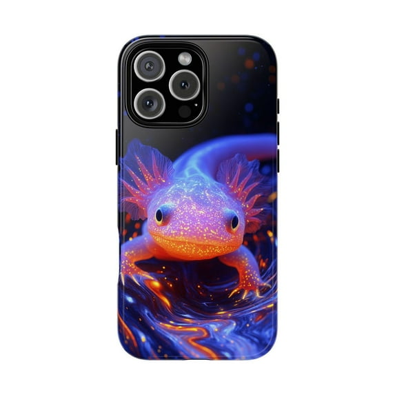 Axolotl Abstract Bioluminescent Artistic Illustration Phone Case for ...