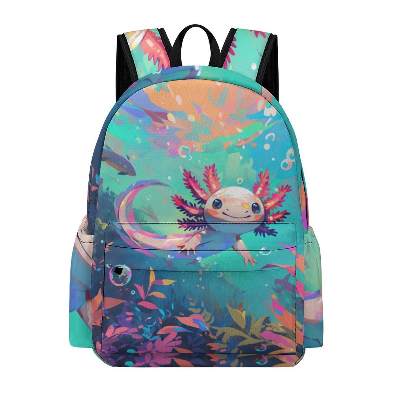Axolotl Backpack 17 Inch Simple Fashion Casual Backpack Travel Backpack ...