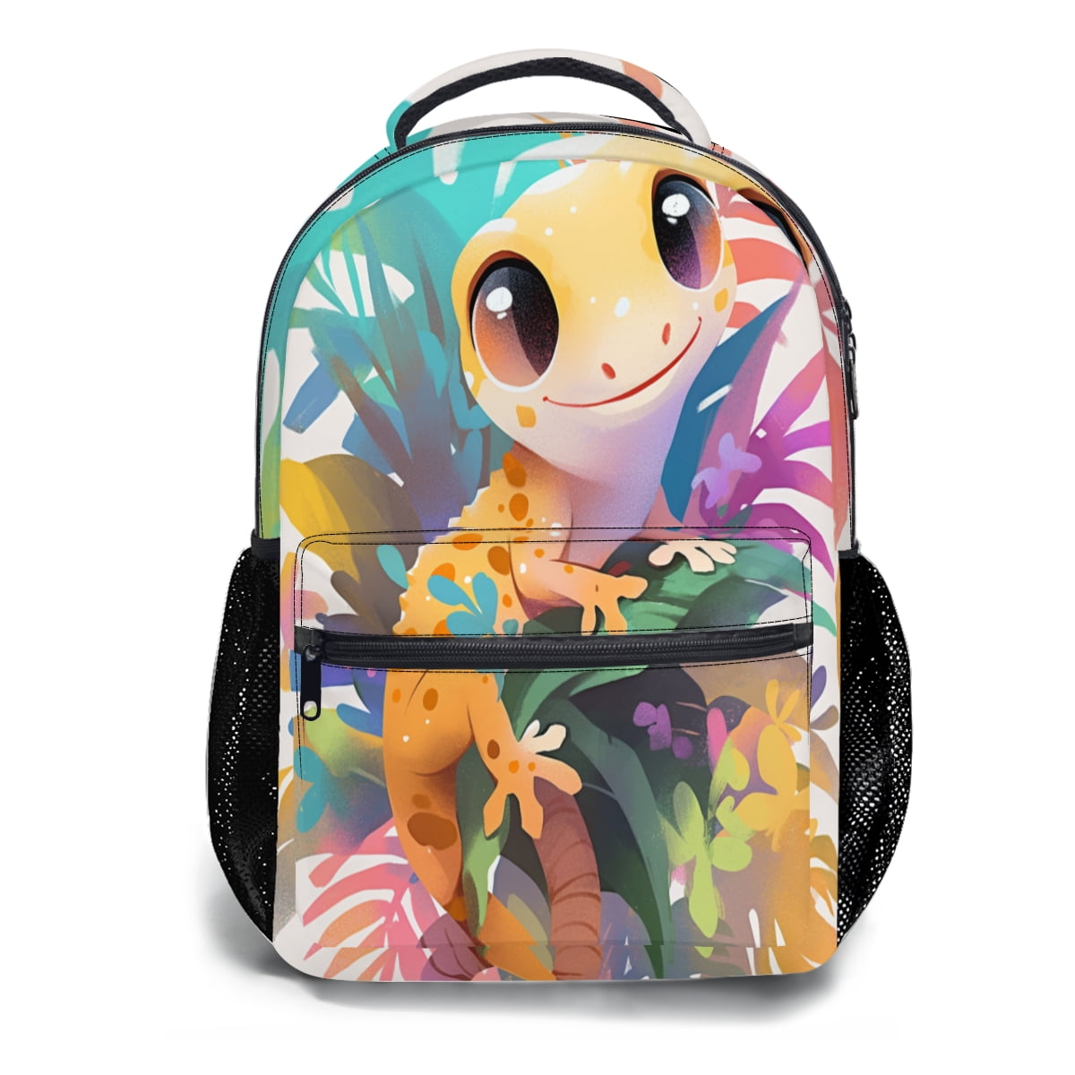 Axolotl Backpack 17 inch Cartoon Axolotl Backpack Large Capacity ...