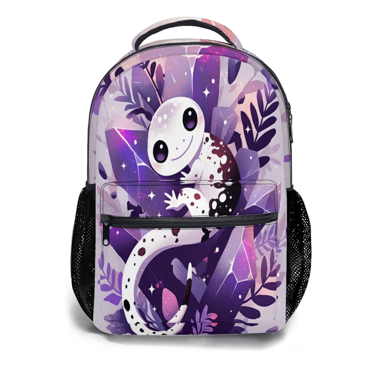 Axolotl Backpack 17 inch Cartoon Axolotl Backpack Large Capacity ...