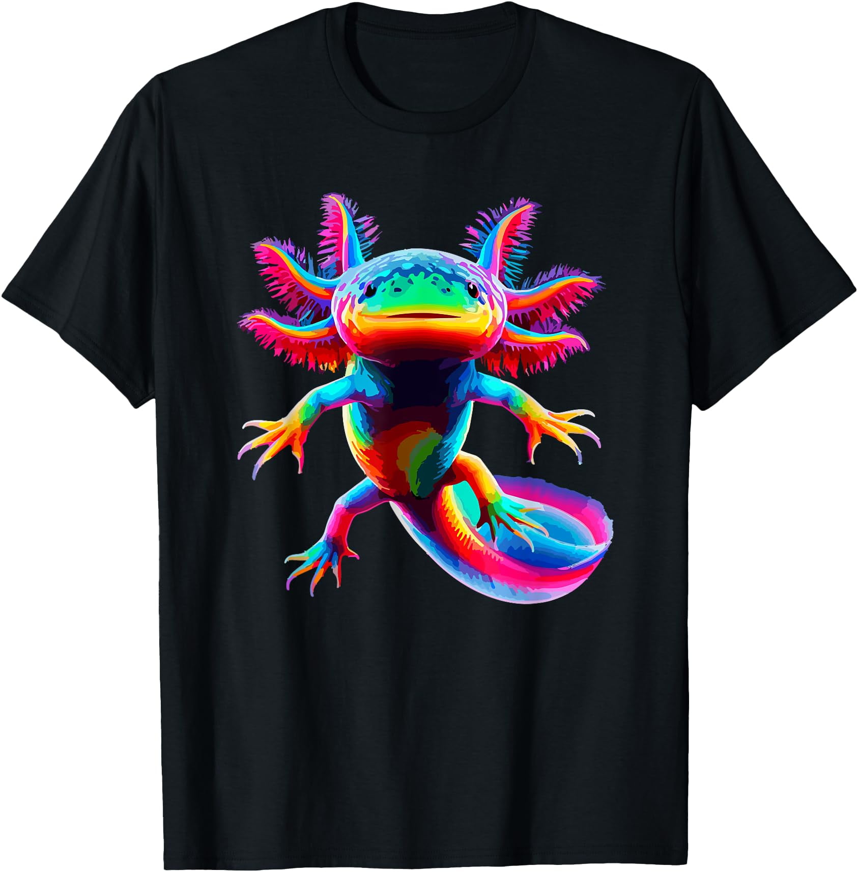 Axolotl Beautiful Pop Art Axolotl T-Shirt,Maroon Color,Size 2XL ...
