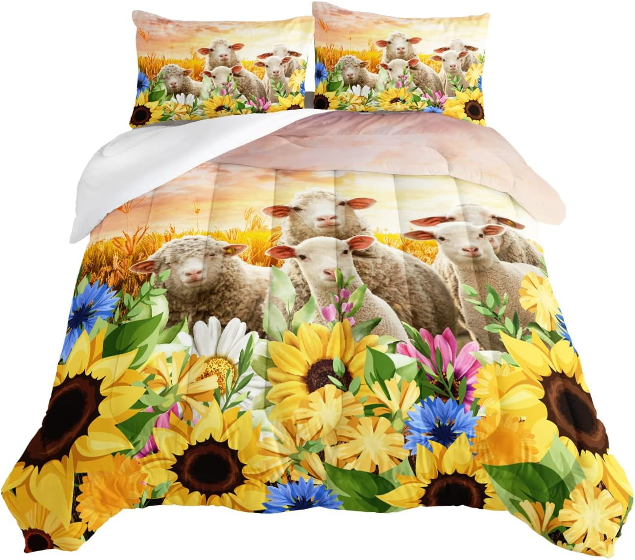 Axolotl Bedding Set for Kids Bedroom Decor,Cute Cartoon Axolotl and ...
