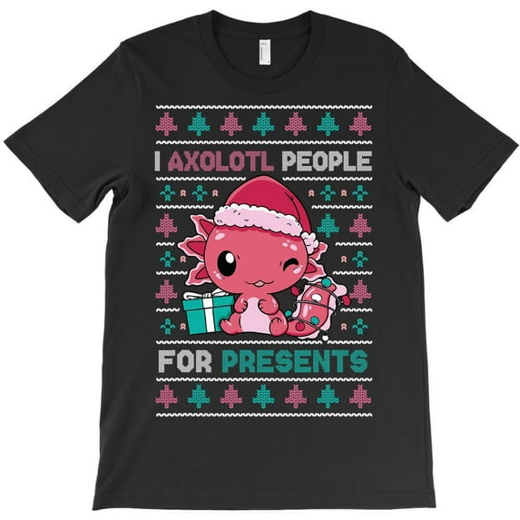 Axolotl Christmas Axolotl Funny Christmas Sweater For Kids Themed ...