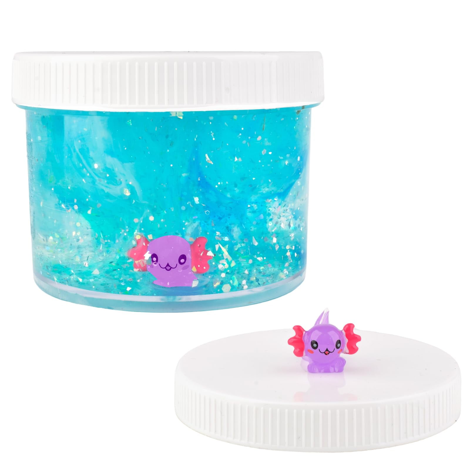 Axolotl Clear Slime, Non Sticky,Stress Relief,Scented and Stretchy Clay ...