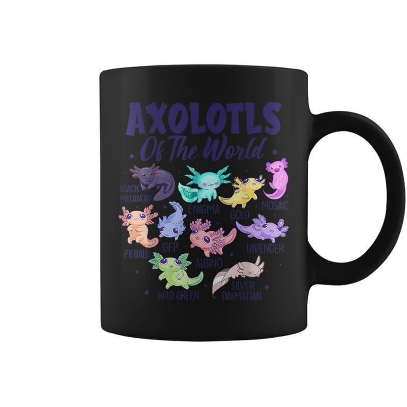 Axolotl Cute Axolotls Of The World Kawaii Girl Boy Kid Coffee Mugs ...