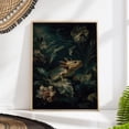 Axolotl Dark Botanical Print Moody Amphibian Nature Wall Art Unframed ...