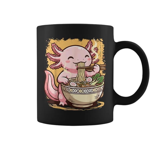 Axolotl Eating Ramen Noodles Coffee Mugs - Walmart.com