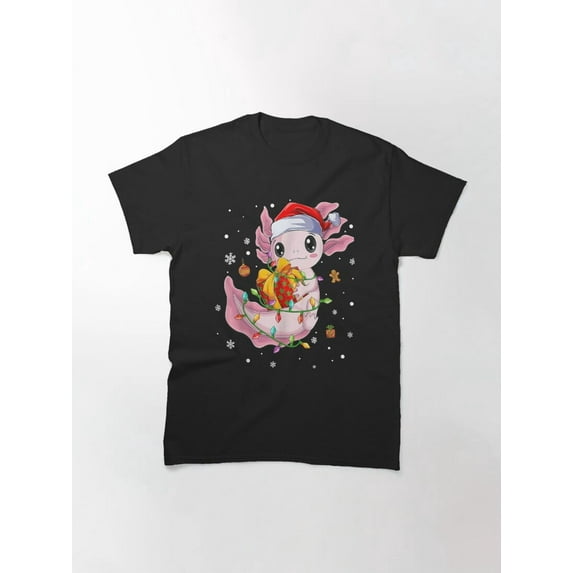 Axolotl Father Christmas Hat Lights Anime Christmas Girl Women Xmas ...