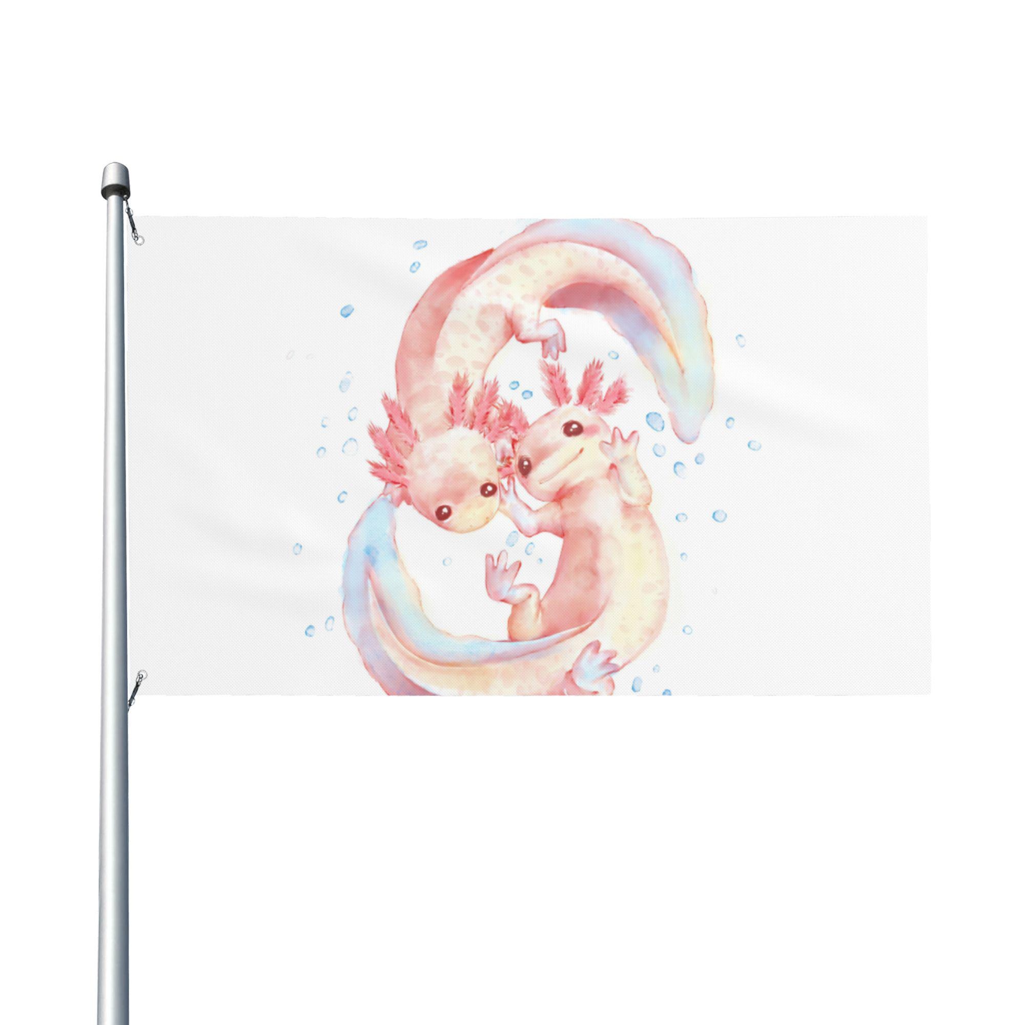 Axolotl Flag Outdoor Garden Flag Breeze Flag Home House Flags Banner ...