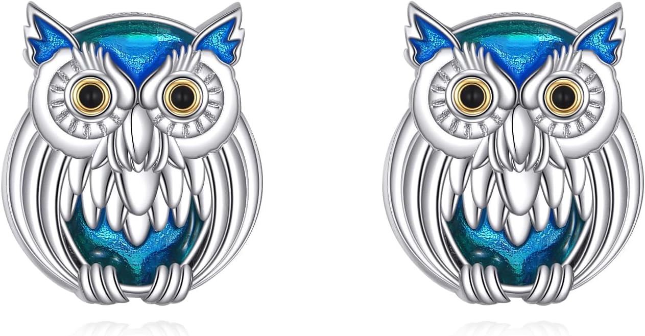 Axolotl/Fox/Penguin/Bunny/Bee Earrings 925 Sterling Silver Animal Stud ...