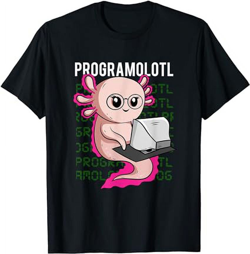 Axolotl Funny Programming Coder Amphibian Coding Women T-Shirt - Walmart.com