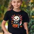 Axolotl Halloween Shirt Funny Spooky Costume Trick or Treat Tee Fun ...